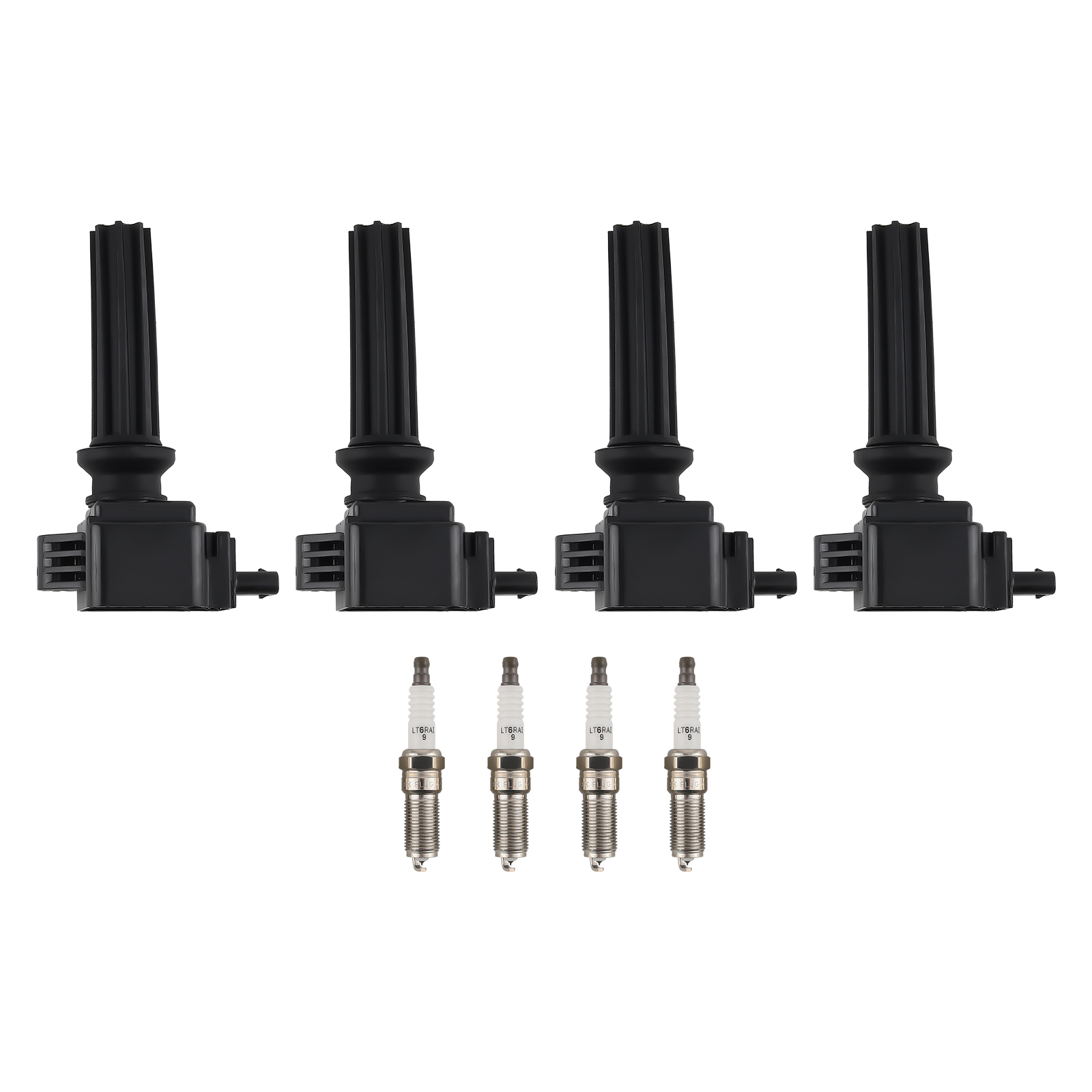 Maxpeedingrods 4X Ignition Coils + 4X Spark Plugs For Jaguar Land Rover ...