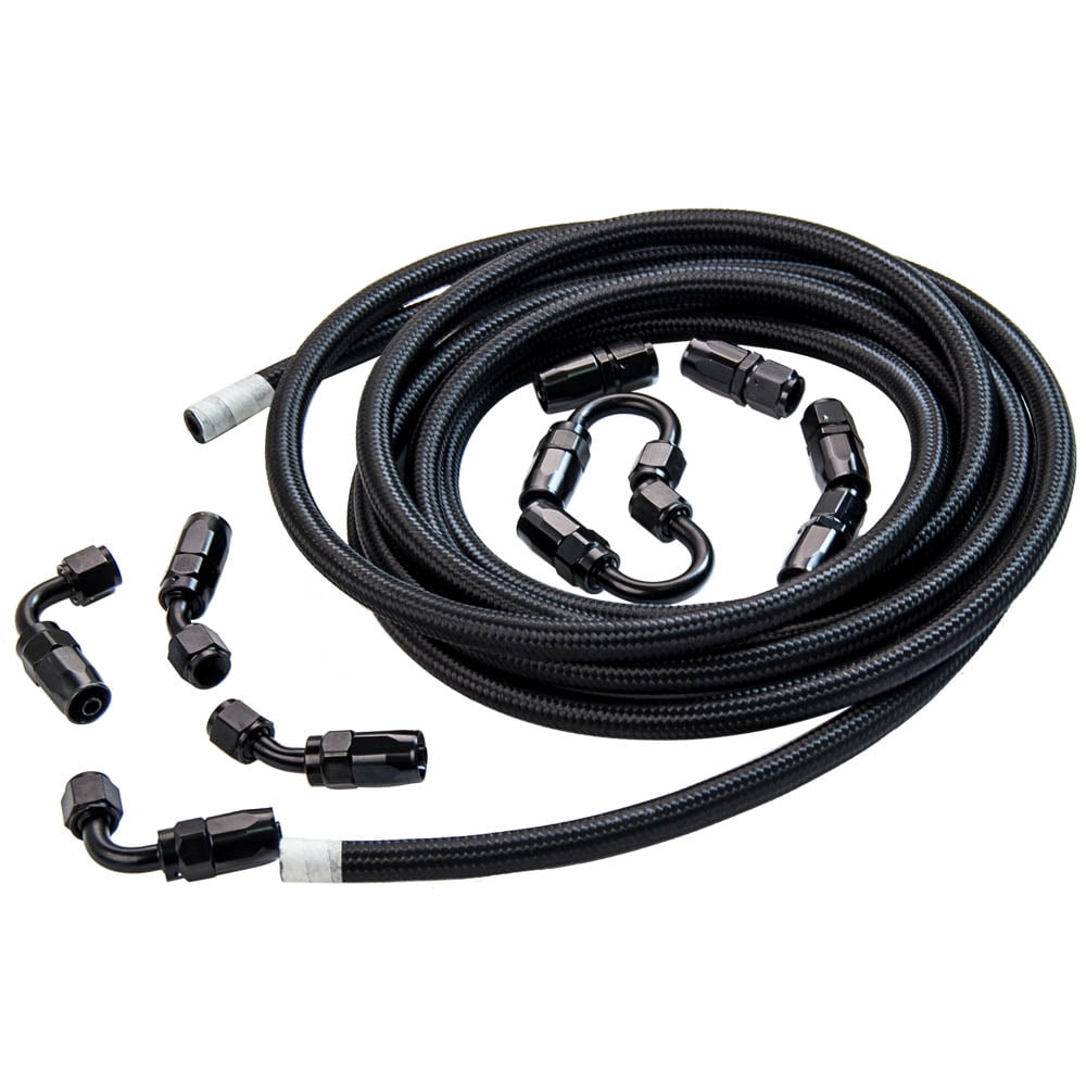 Maxpeedingrods 6AN 16FT Fuel Hose Line Kit Nylon Stainless Steel ...