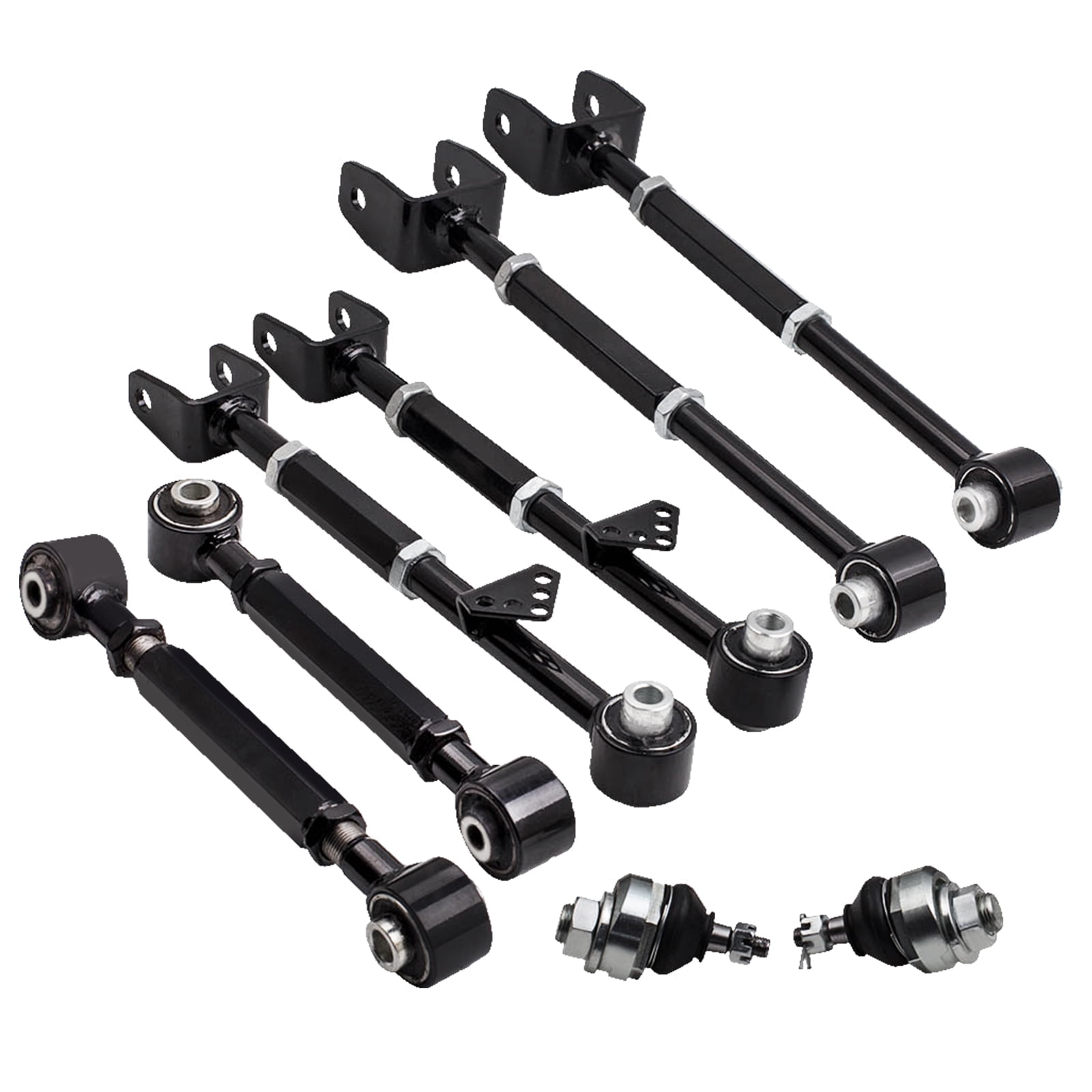 Maxpeedingrods 6pcs Adjustable Rear Camber Arm Kit + Lower Ball Joints ...