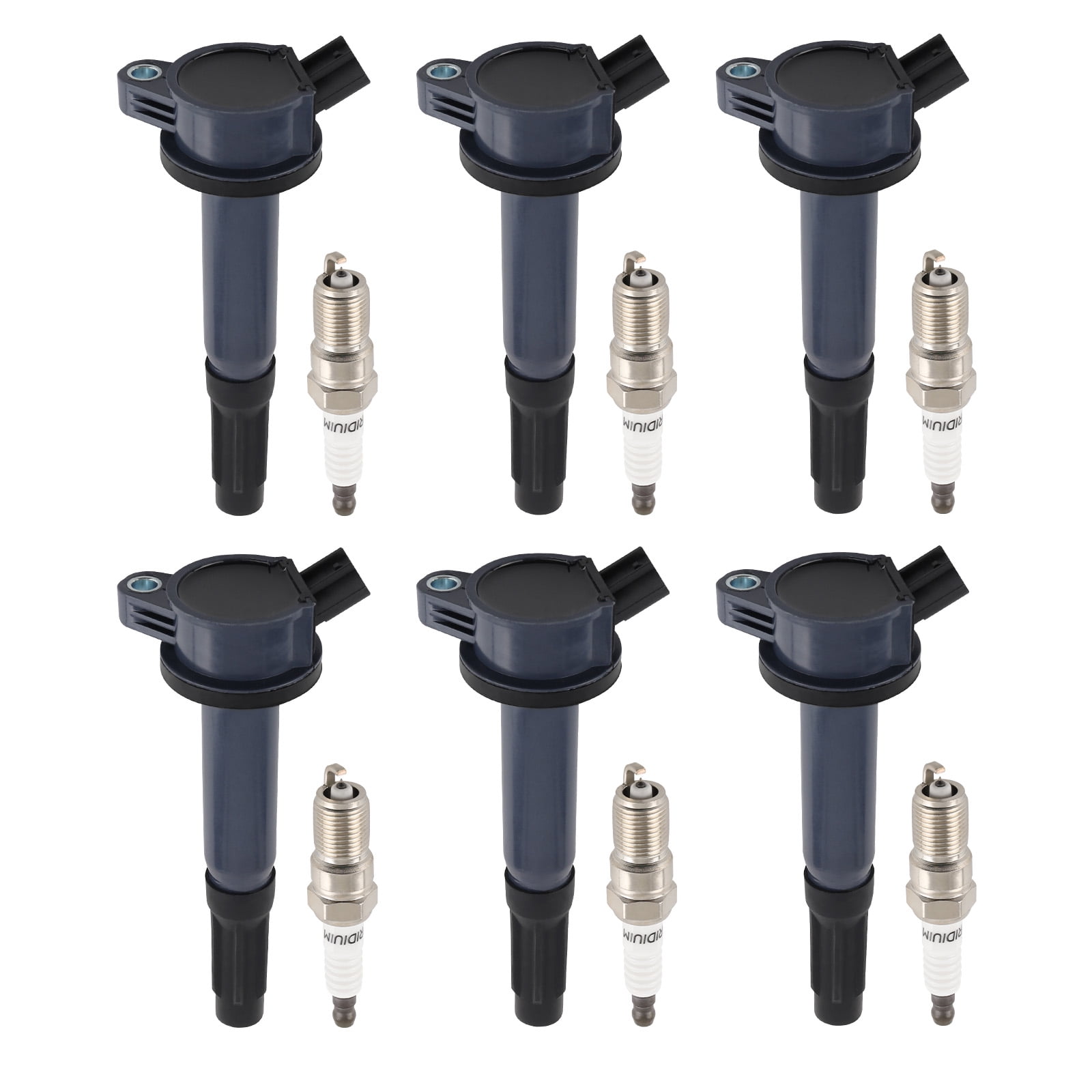 Maxpeedingrods 6pcs Ignition Coil + 6pcs Spark Plugs For Ford Escape ...
