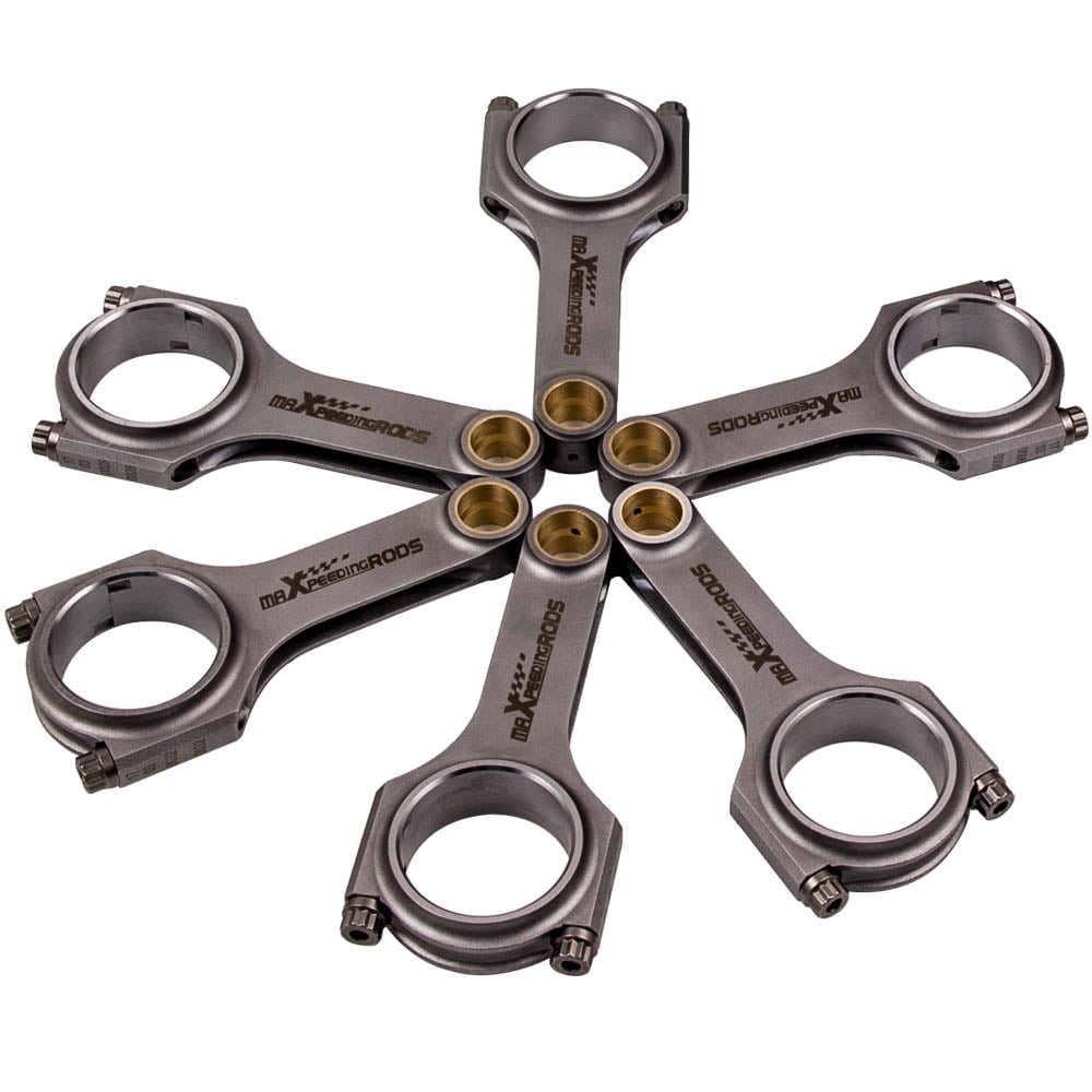 Maxpeedingrods 6x 4340 Forged Connecting Rods For BMW 328i 528i E36 E46 ...