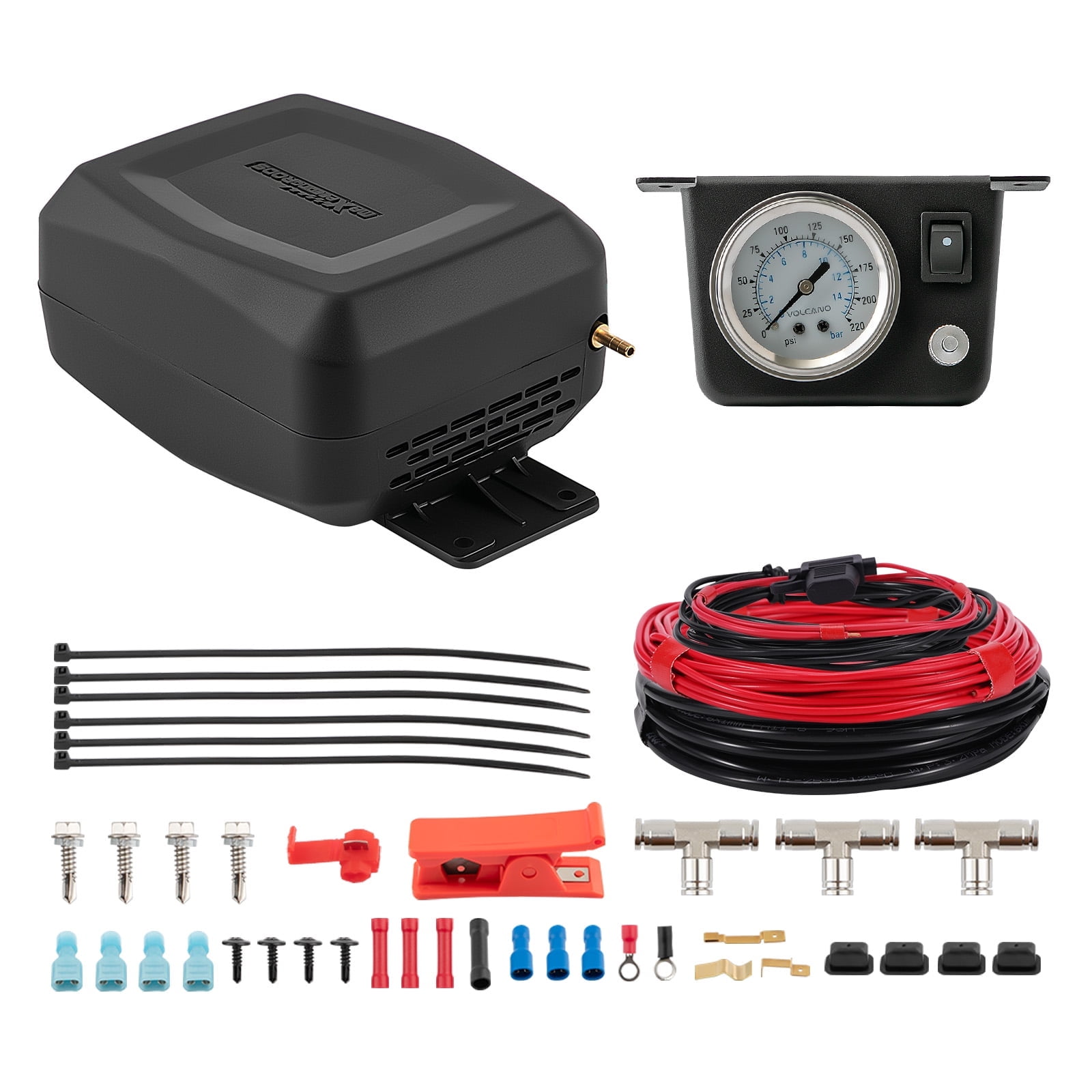 BFO Air Spring Controller Kit, Gauge Panel, Compressor, Fits Ford ...
