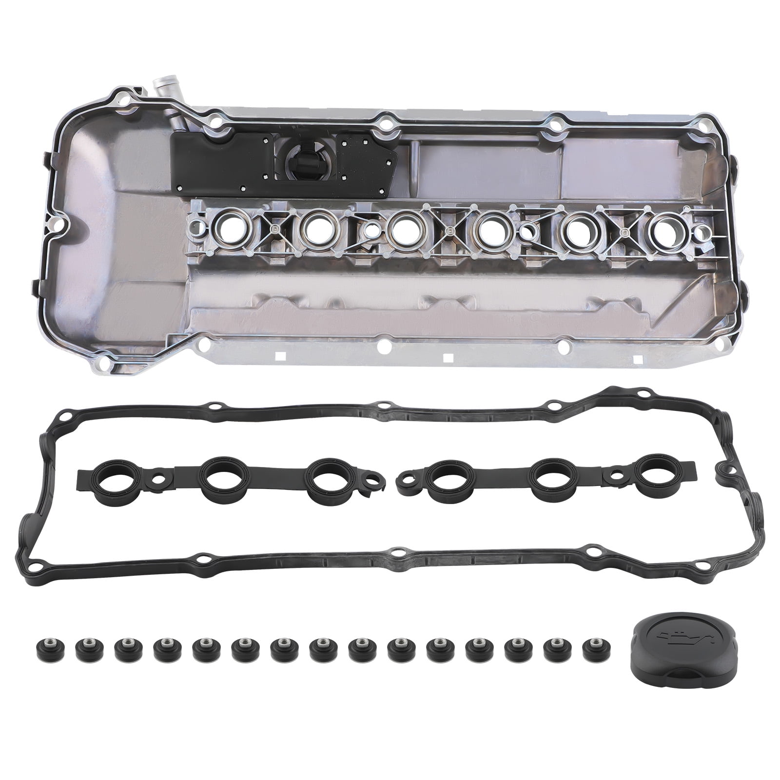 BFO Aluminum Engine Valve Cover Kit for BMW M52 M54 2.5L2.8L 3.0L ...