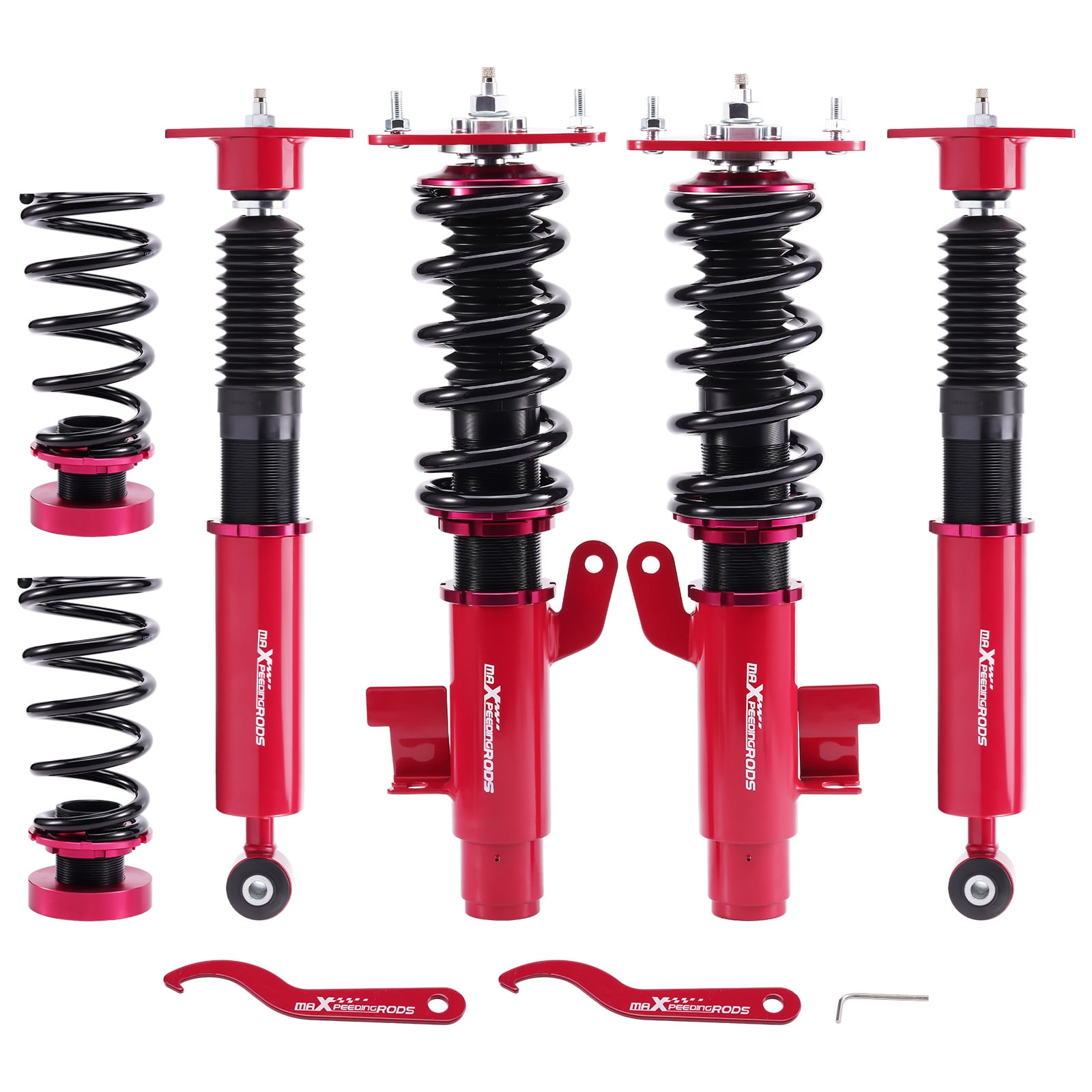 Maxpeedingrods Coilover Shock+Spring 24-Way Damper Kit For Mazda 3 2004 ...