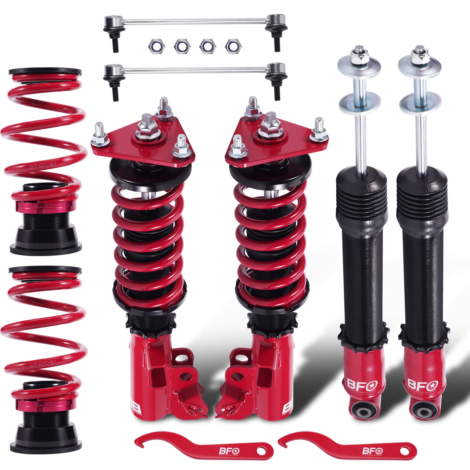 BFO Coilover Suspension Shocks Kit for 12-15 Honda CIVIC DX LX EX SE 2012-2015 - Walmart.com