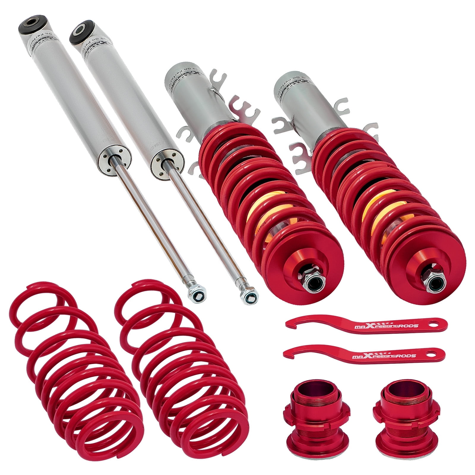 Maxpeedingrods Coilovers for Audi VW Golf MK4 /Seat Leon /Skoda 1.8T 1. ...