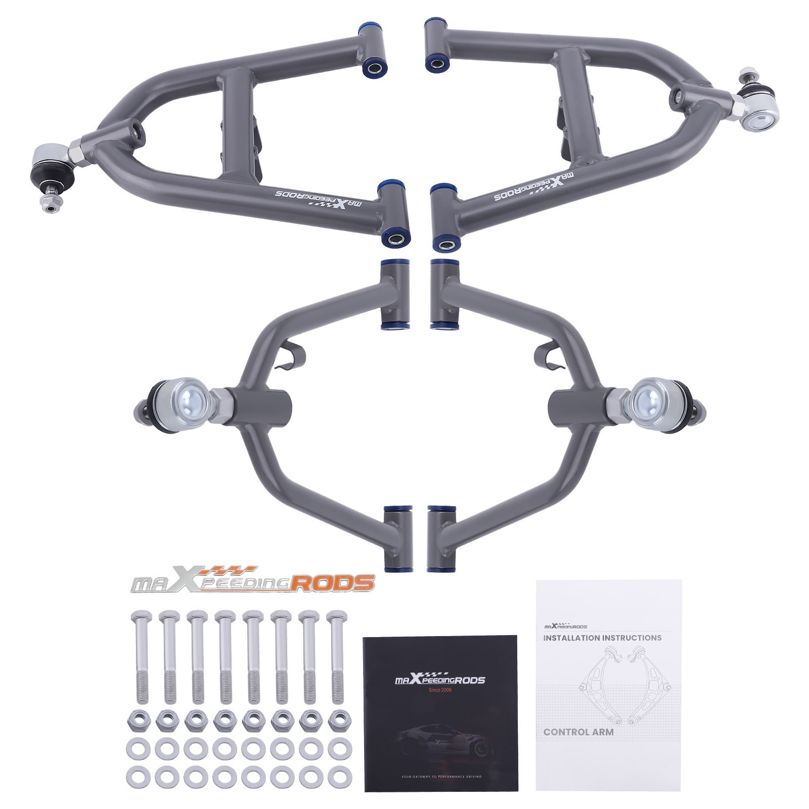 Maxpeedingrods Front Lower & Upper A-Arms for 1989-2003 Yamaha WARRIOR ...