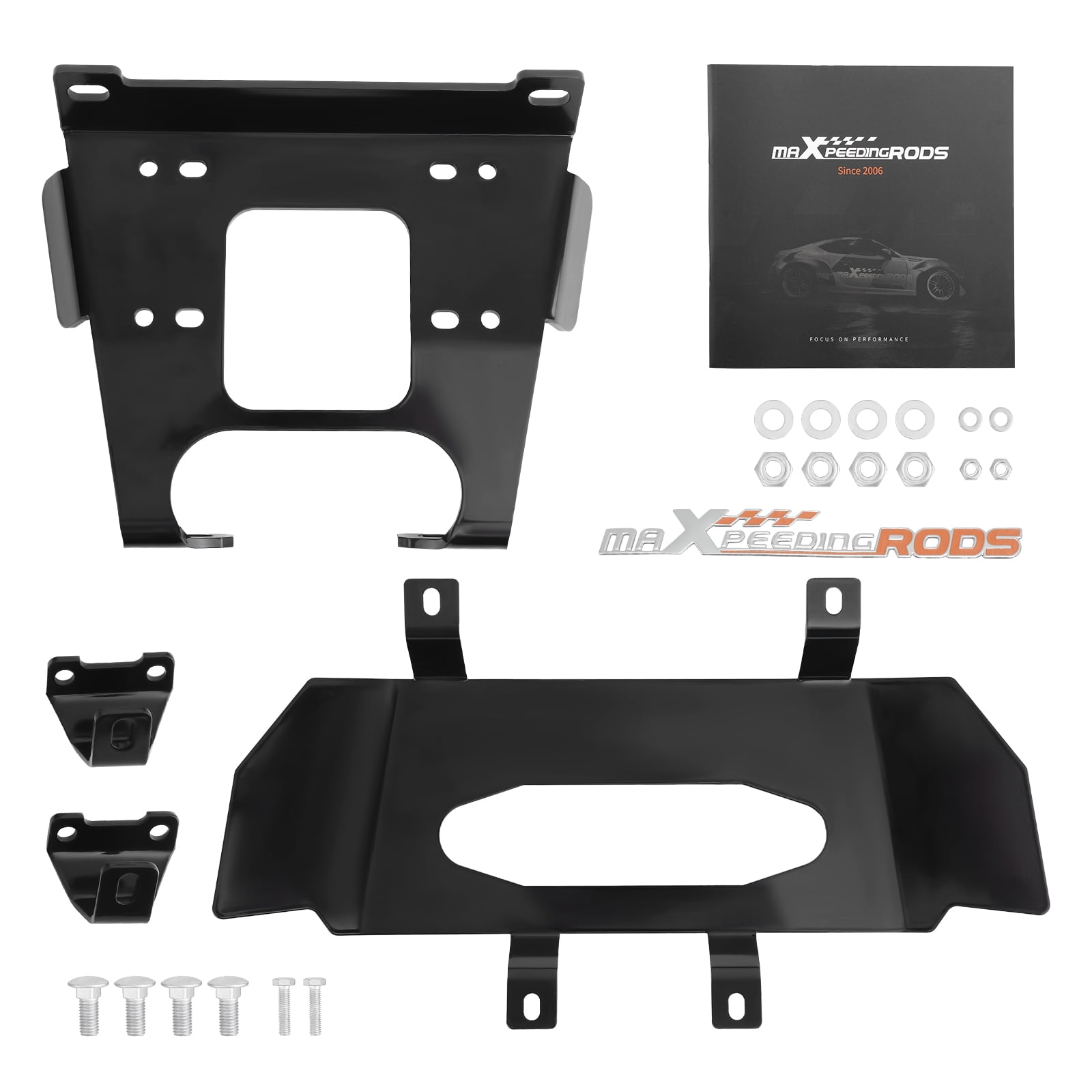 Maxpeedingrods Front Winch Mounting Bracket FOR 2020-UP Polaris RZR PRO ...