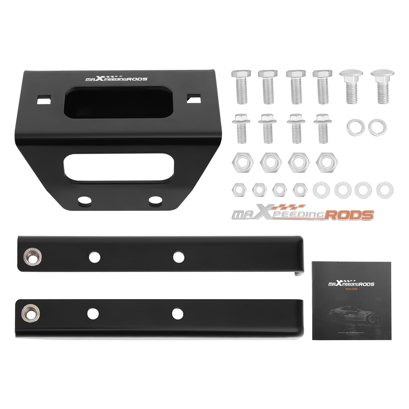 Maxpeedingrods Front Winch Mounting Bracket For 2008-2022 Polaris RZR ...