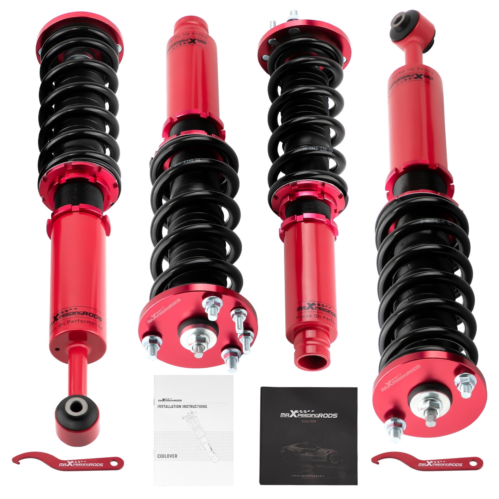 Maxpeedingrods Full Coilover Struts Shock Suspension Kits For Honda ...