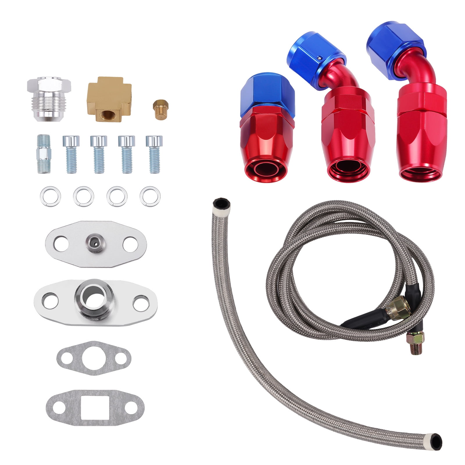 Maxpeedingrods Full Turbo Oil Line Kit For Nissan TD42 GQ Patrol Inner ...