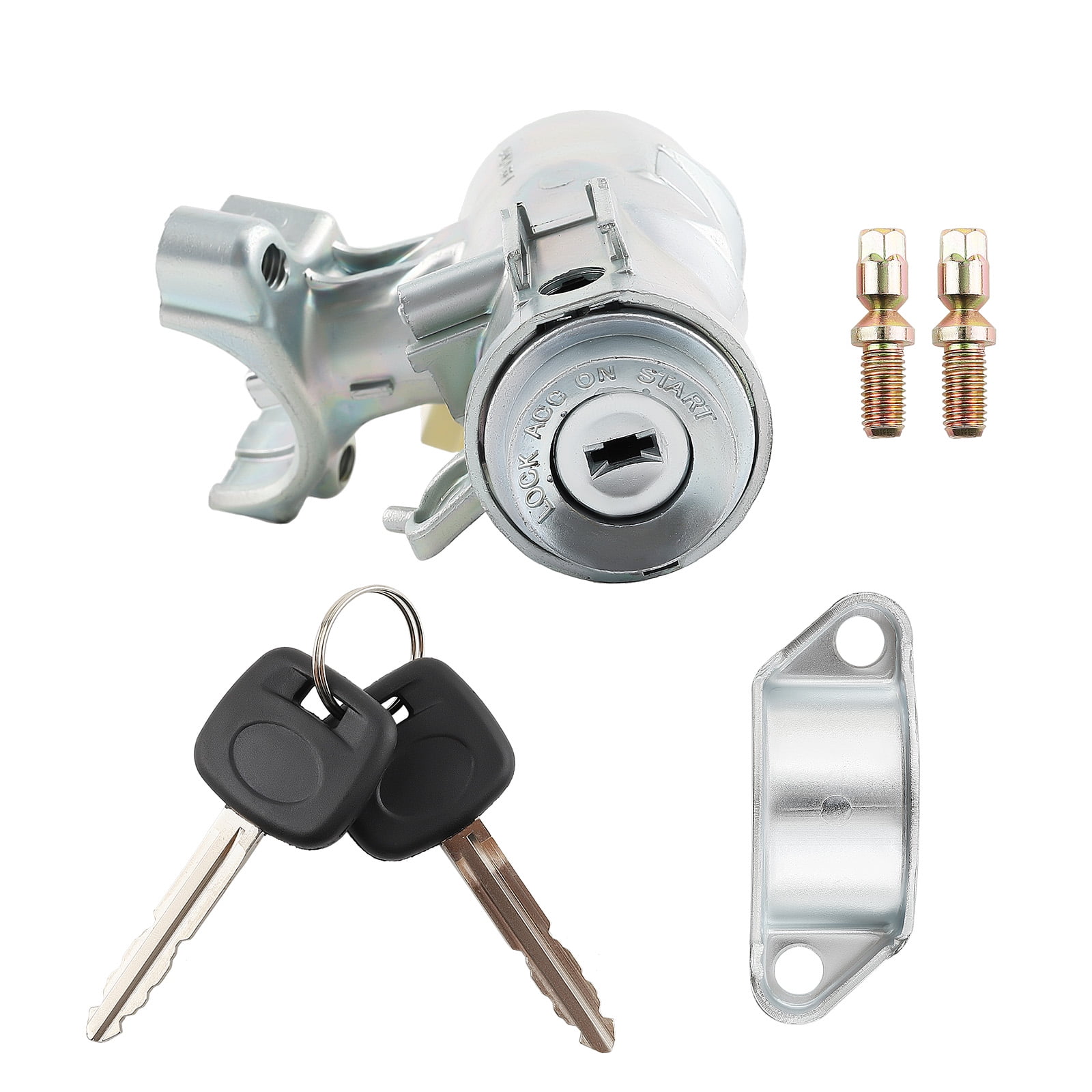 Maxpeedingrods Ignition Lock Cylinder Assembly w/ 2 Keys 45020-12-11 ...