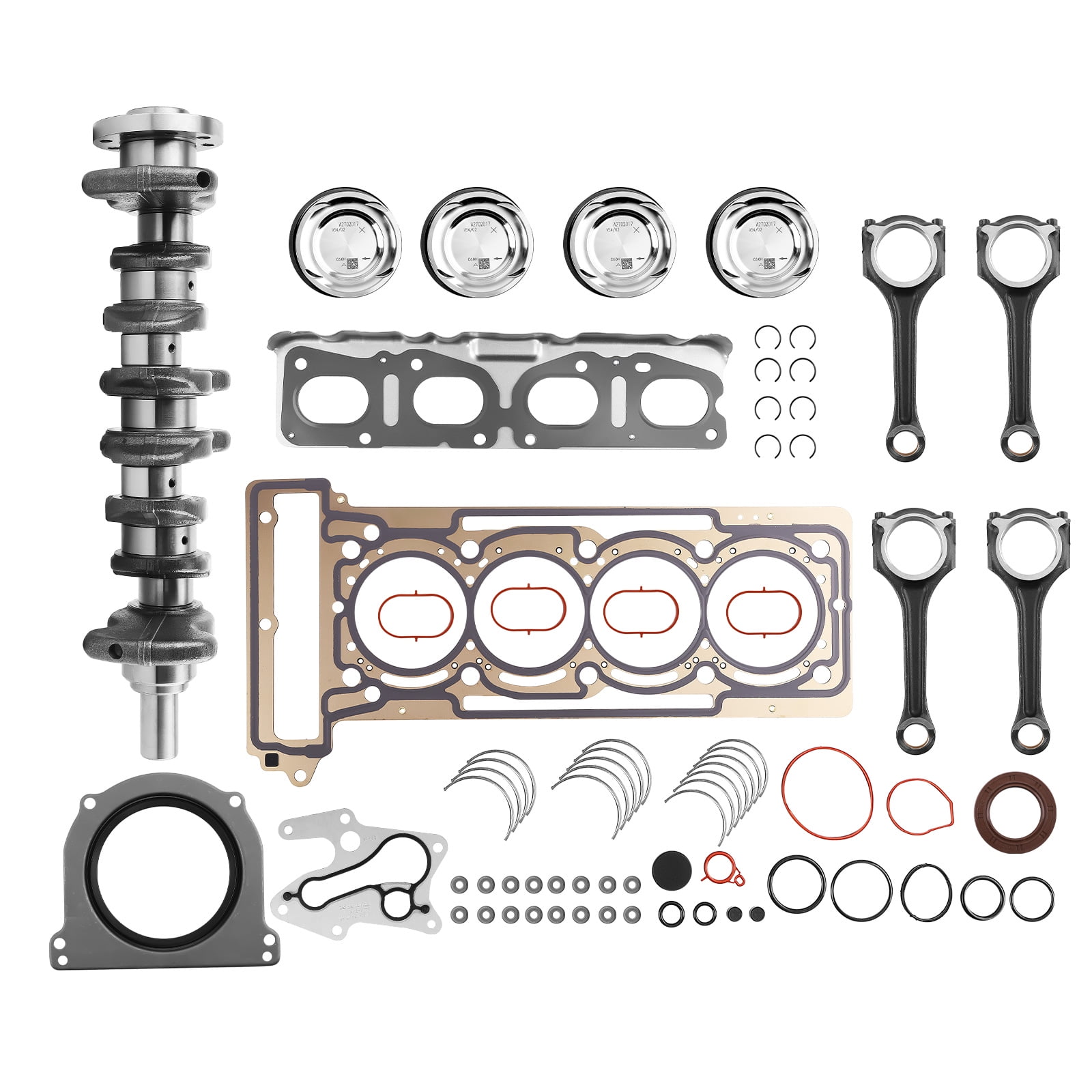 MaXpeedingrods M270 Engine Overhaul Rebuild Kit with Crankshaft Con Rods for Mercedes-Benz 1.6T ...