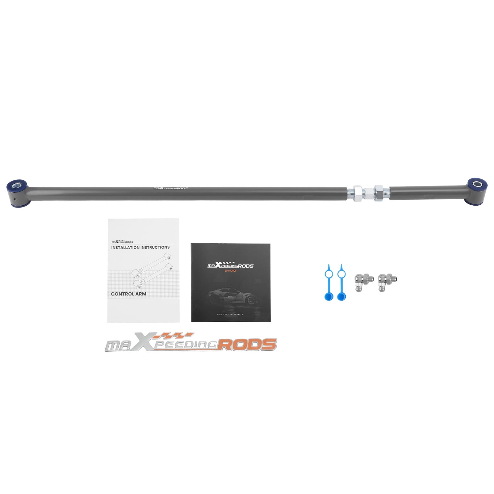 Maxpeedingrods MaXpeedingrods Adjustable Rear Panhard Track Bar for 2005-2014 Ford Mustang ...