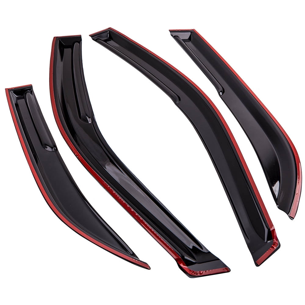 BFO Smoke Acrylic Window Visor Sun Rain Guards Deflectors for Toyota ...