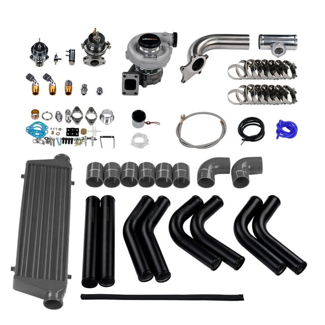 Maxpeedingrods T3 T04E Universal 400HP Turbo Kit w/ Oil Feed Return ...