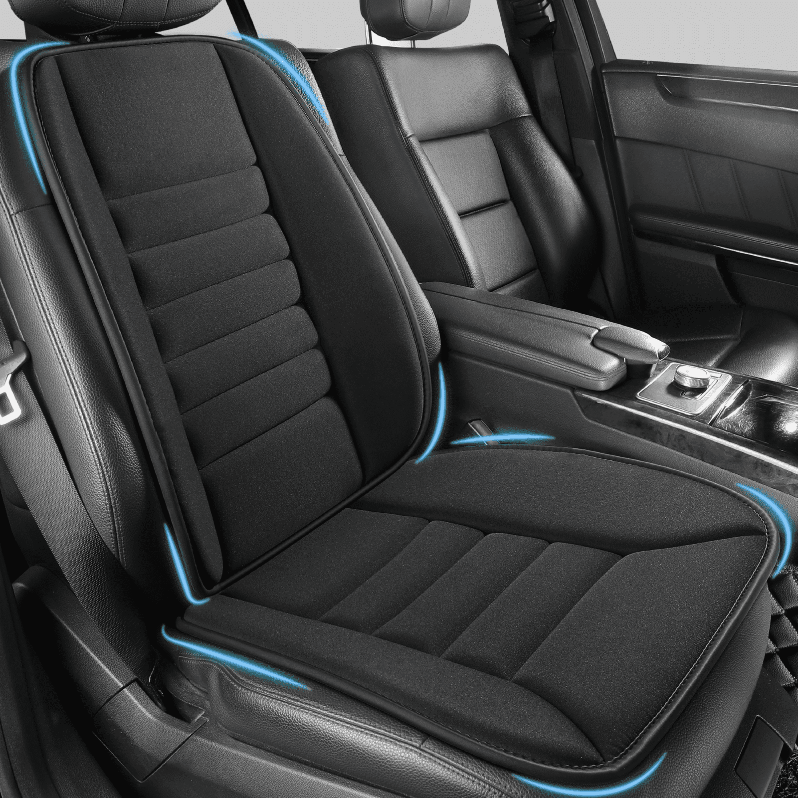 Maxphenix Memory Foam Car Seat Cushion with Back Support, 19"L x 1.2"W ...