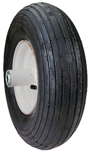 Maxpower 335255 6 Inch Wheelbarrow Wheel Assembly Rib Tread - Walmart.com