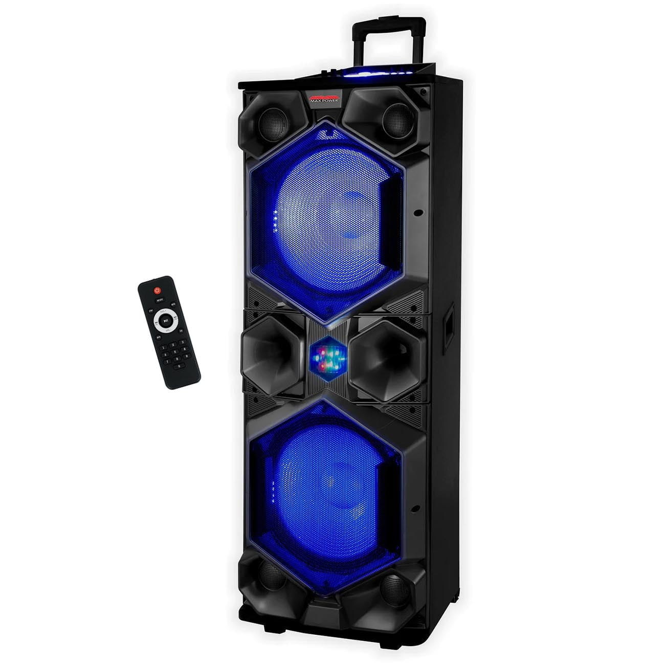 Maxpower MPD157XBBK Professional DJ Speaker System with Dual 15 ...