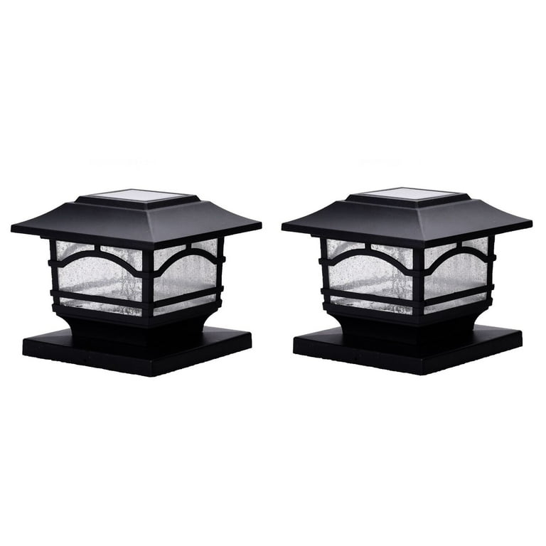 Mission Solar Post Cap Light Ornamental Solar Collecting Post Cap With