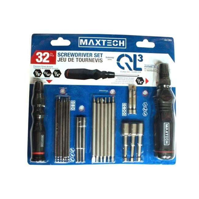 Maxtech Consumer Products 16013MX 32 Pieces Ql3 Screwdriver Set ...