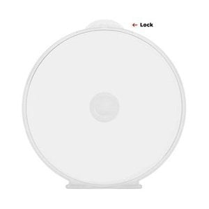 Maxtek 25 Pack Slim Clear Transparent Round Clam Shell CD DVD Case ...