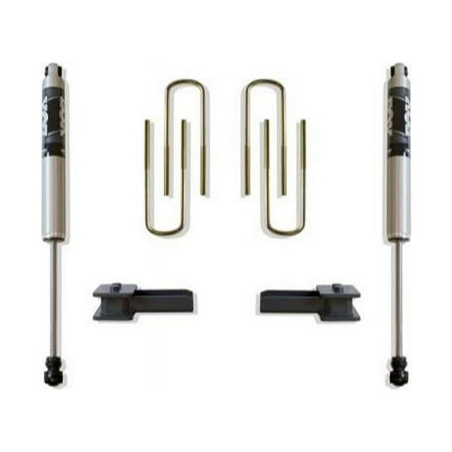 Maxtrac Suspension MXT904150F 5 in. Blocks & U-Bolts 2 Fox Shocks for ...