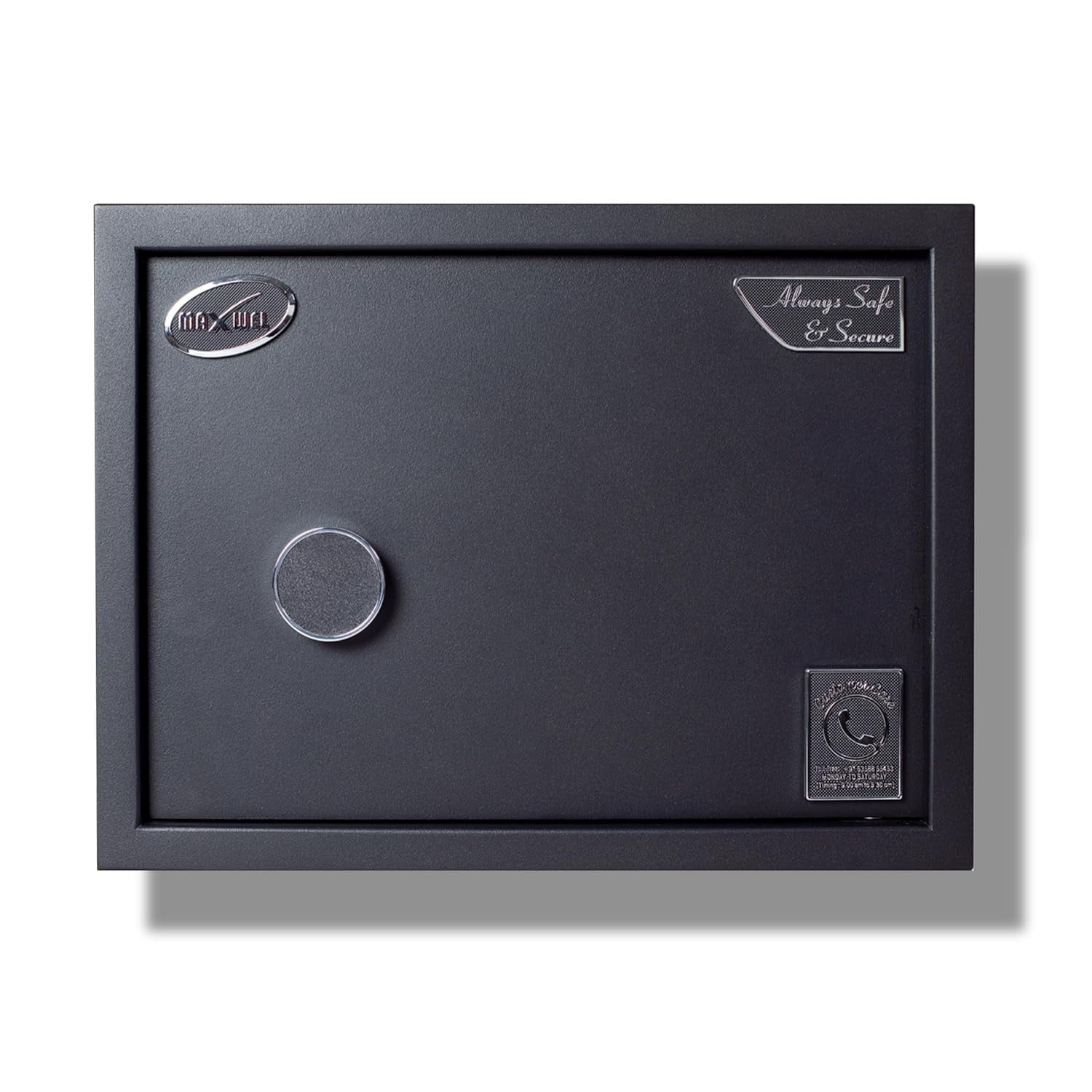 Maxwel Lock and Key Mechanical Safe Locker 30 Litres Home Hotel and Office Safes with 5 locking ...