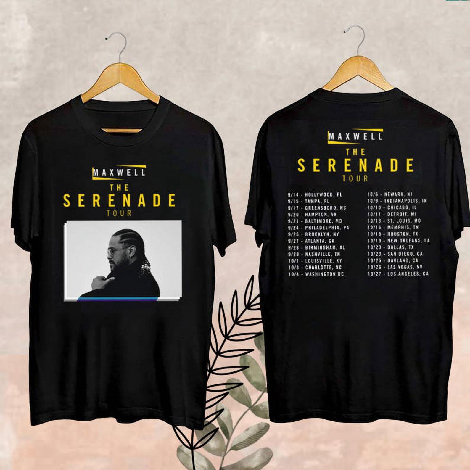 Maxwell 2024 Tour Fan Shirt, Maxwell The Serenade Tour 2024 Shirt ...