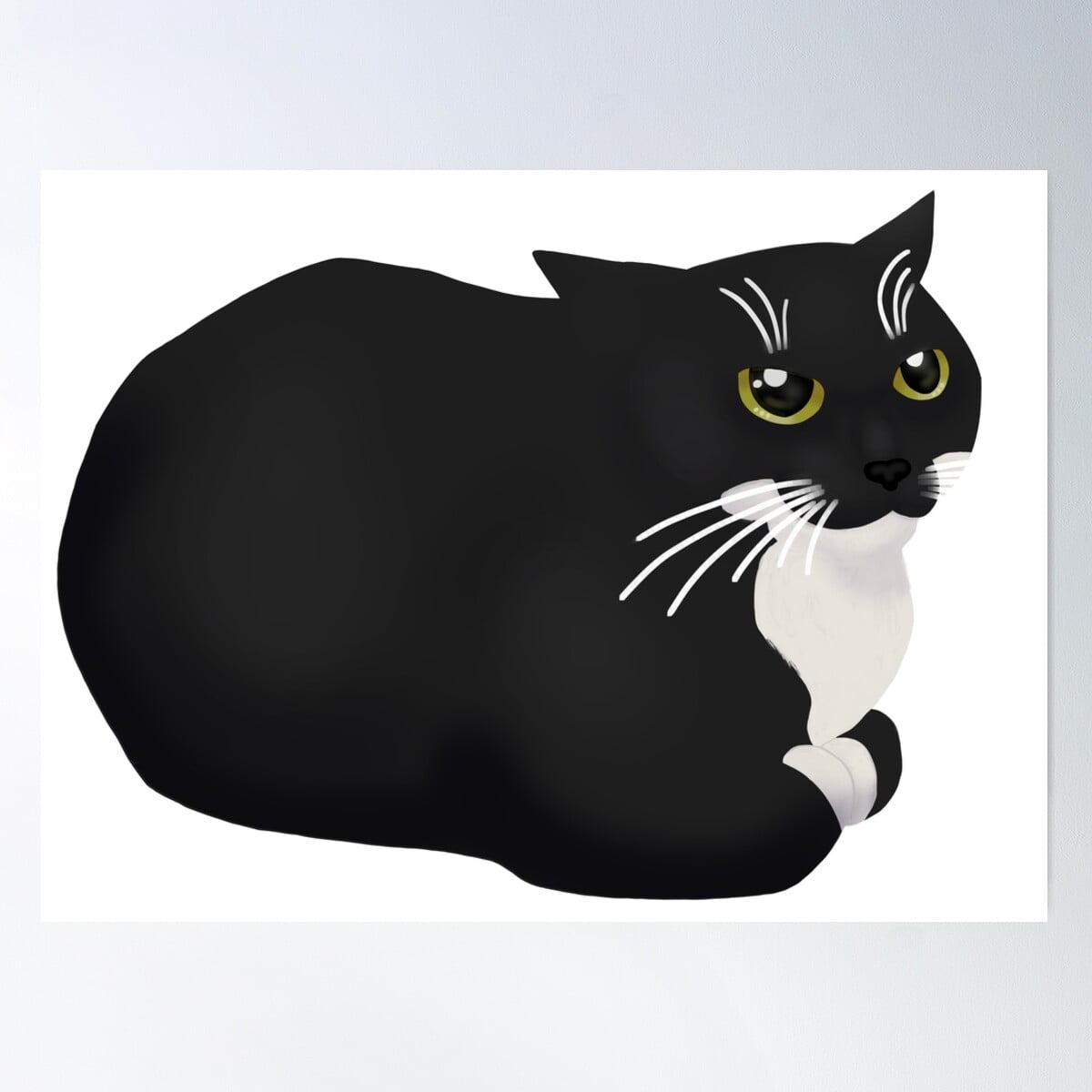 Maxwell/Dingus The Carryable Cat Poster Wall Art, Modern Wall Decor For ...