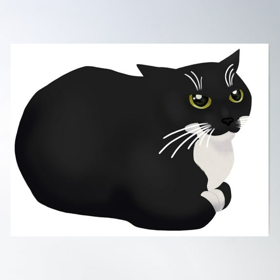 Maxwell/Dingus The Carryable Cat Poster Wall Art, Modern Wall Decor For ...