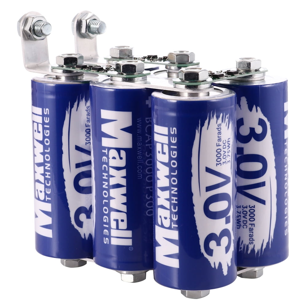 Maxwell Durablue 18V 500F Super Capacitor Battery 6pcs 3.0V 3000Farads ...