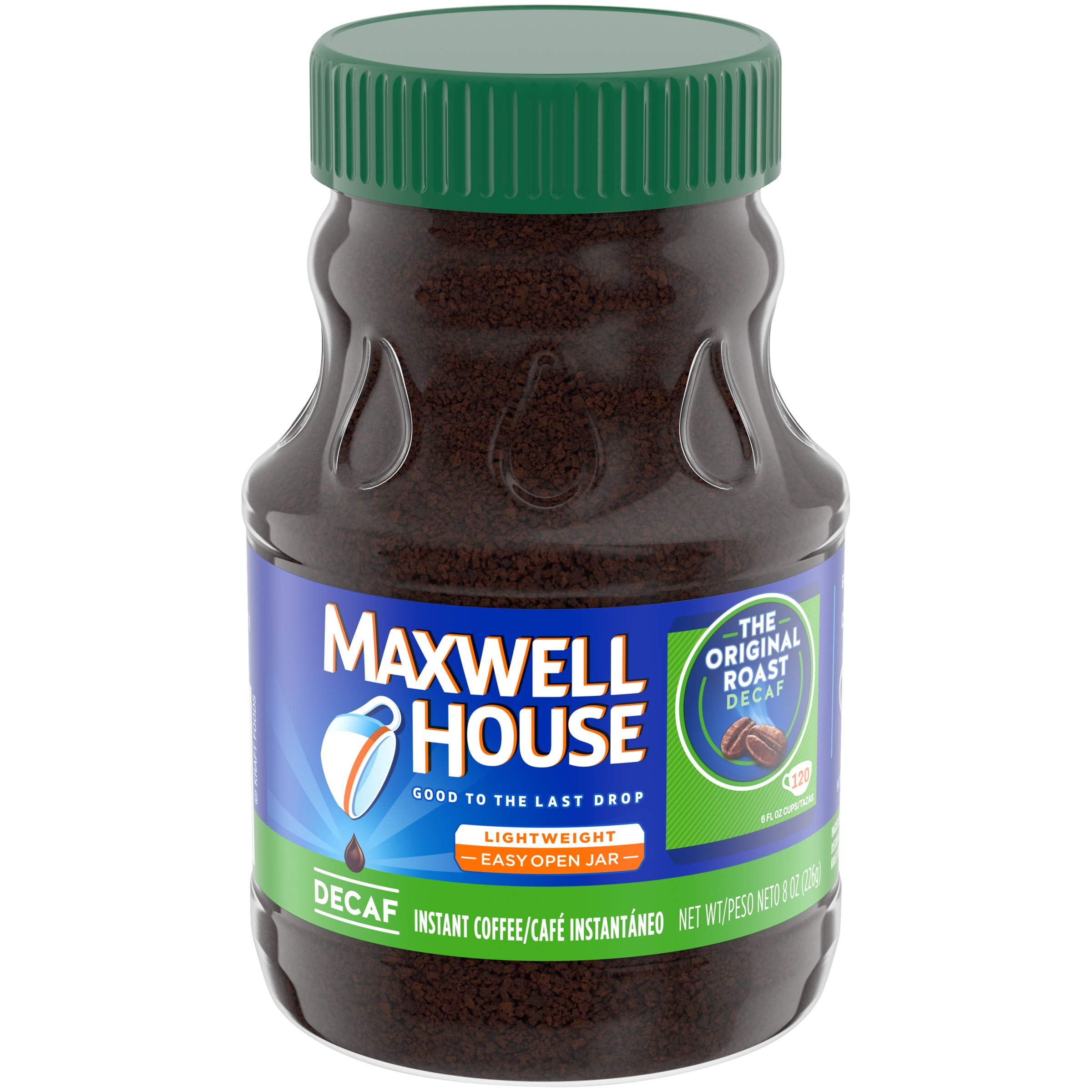 Maxwell House Decaf Original Medium Roast Instant Coffee, 3 Pack, 8 ...