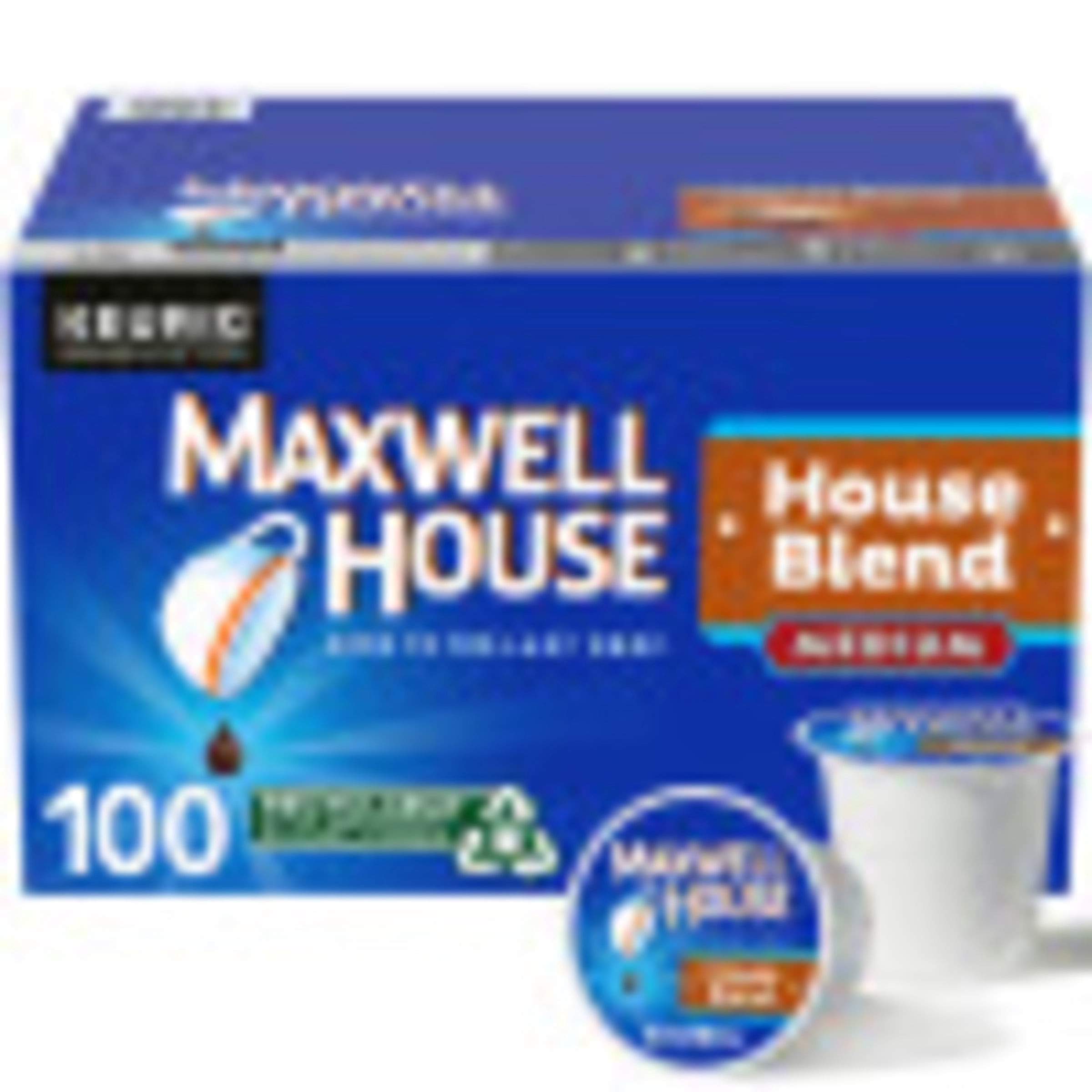 Maxwell House -Cups 100ct - Custom coffee pods for offices - Walmart ...