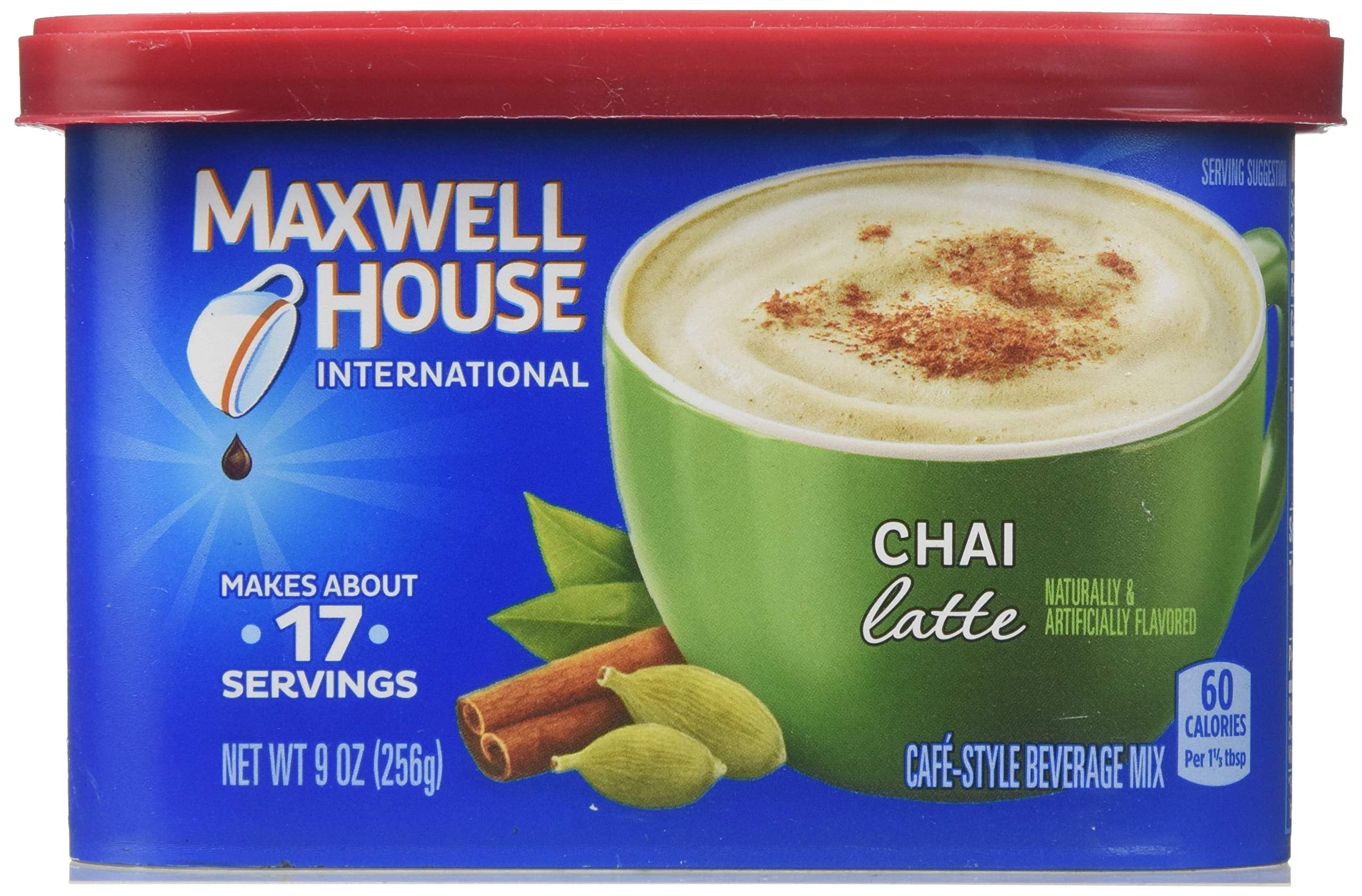 Maxwell House International Cafe Cafe-Style Beverage Mix, Chai Latte, 9 Oz Packaging May Vary ...