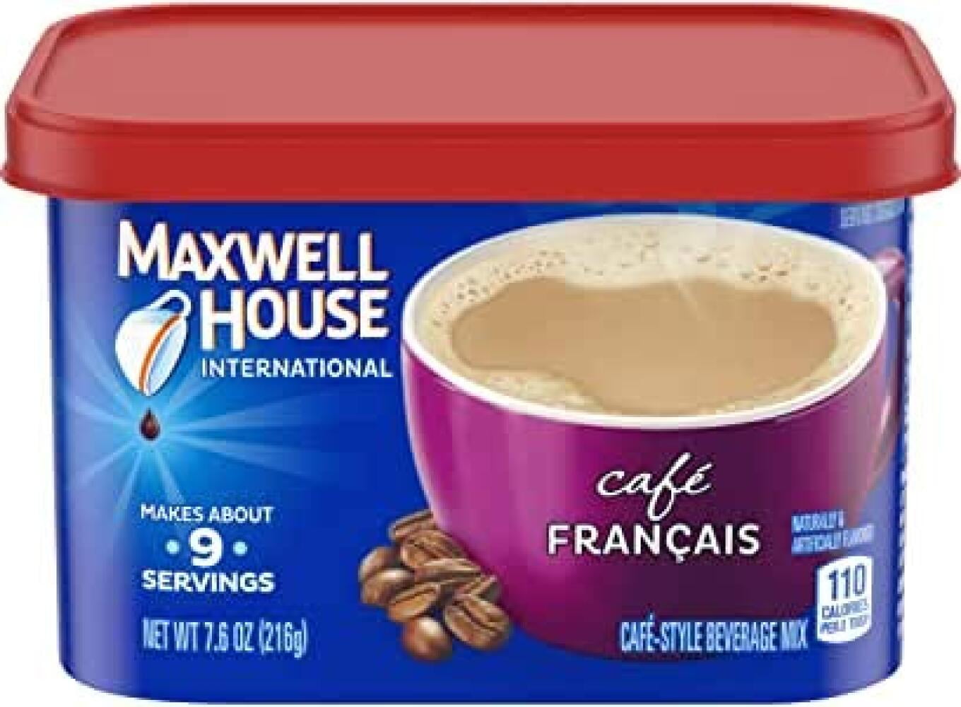 Maxwell House Instant Cafe Francais Beverage Mix (Pack of 2) - Walmart.com