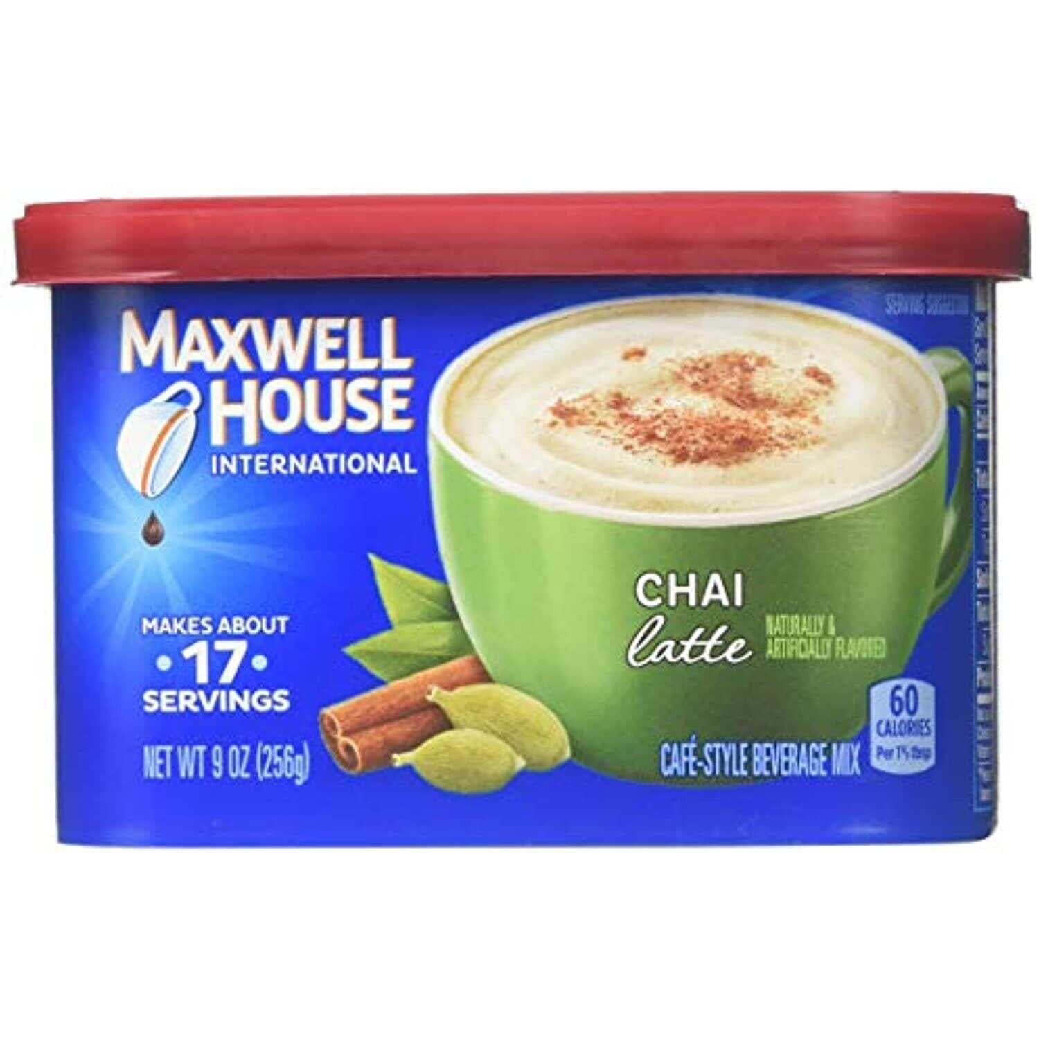 Maxwell House International Coffee Chai Latte, 9-Ounce Cans (Pack Of 3 ...
