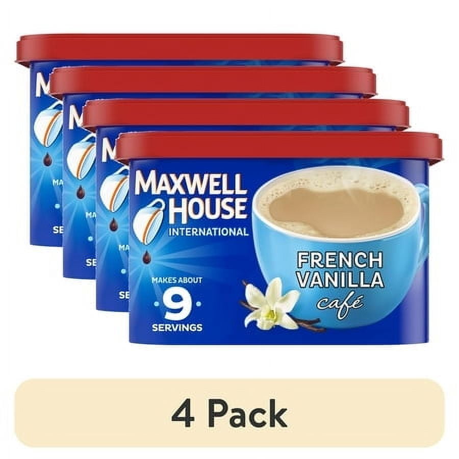 (4 pack) Maxwell House International French Vanilla Cafe Beverage Mix ...