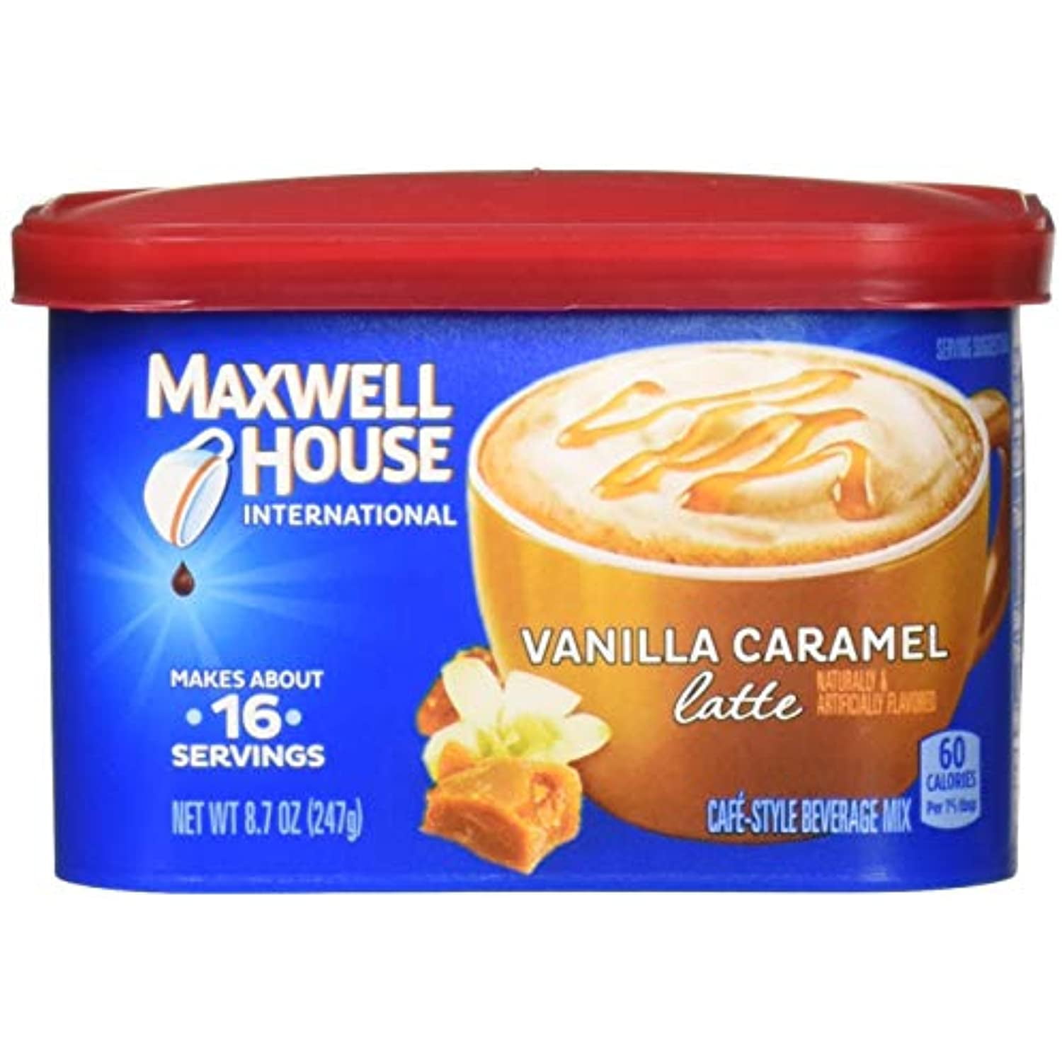 Maxwell House International Latte Vanilla Caramel Flavored Instant ...