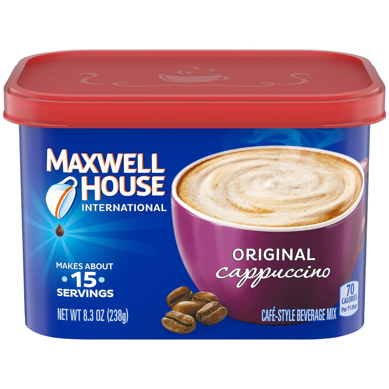 Maxwell House International Original Cappuccino Instant Coffee (8.3 oz ...