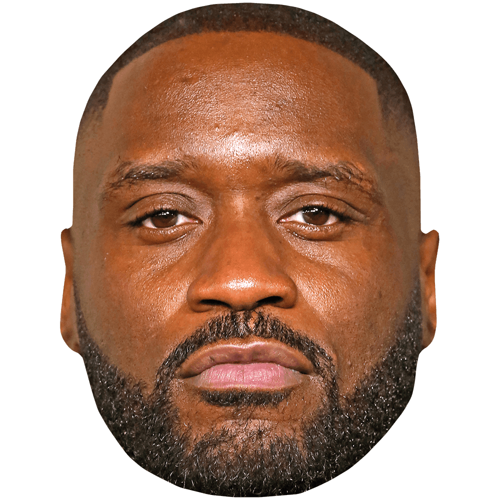 Maxwell Owusu Ansah (Beard) Celebrity Mask, Flat Card Face, Fancy Dress Mask - Walmart.com