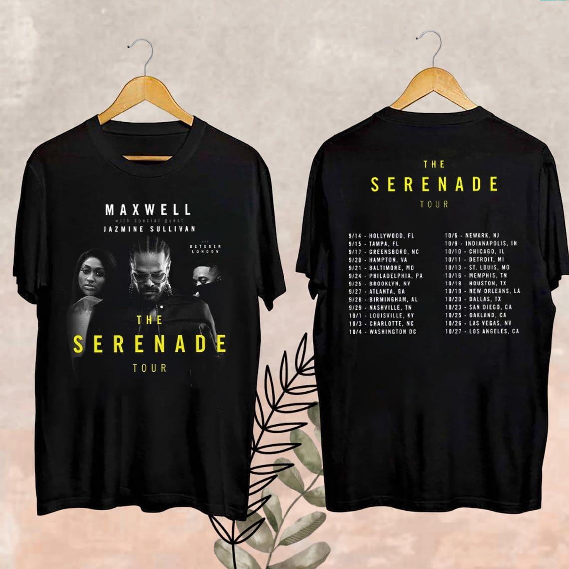 Maxwell The Serenade Tour 2024 Shirt, Maxwell 2024 Tour Fan Shirt ...