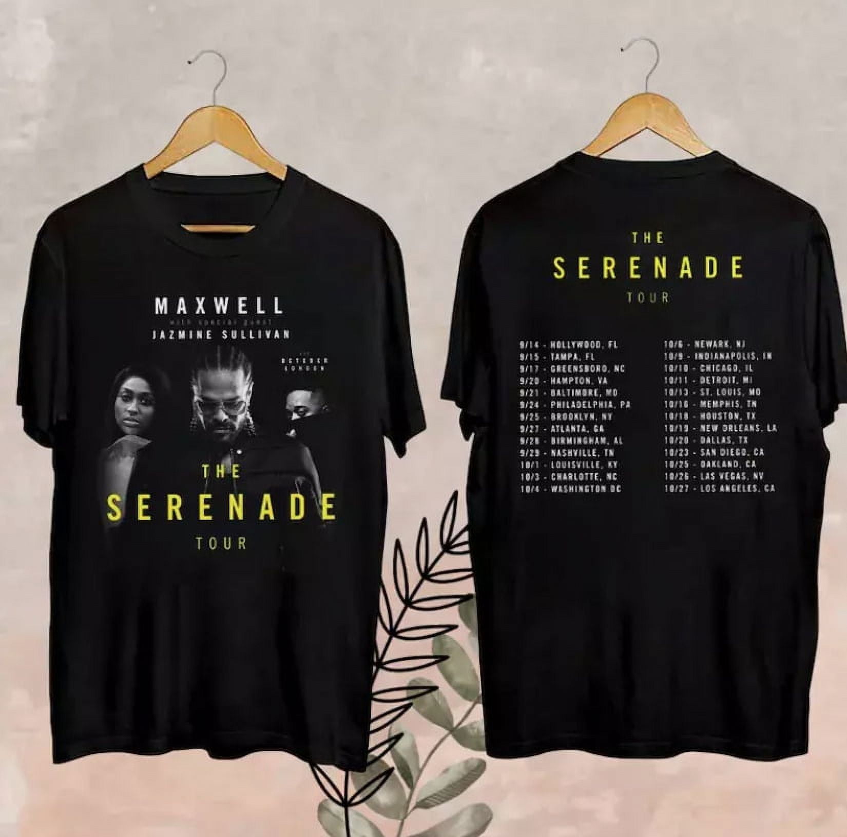 Maxwell The Serenade Tour 2024 Shirt, Maxwell 2024 Tour Fan T-Shirt ...