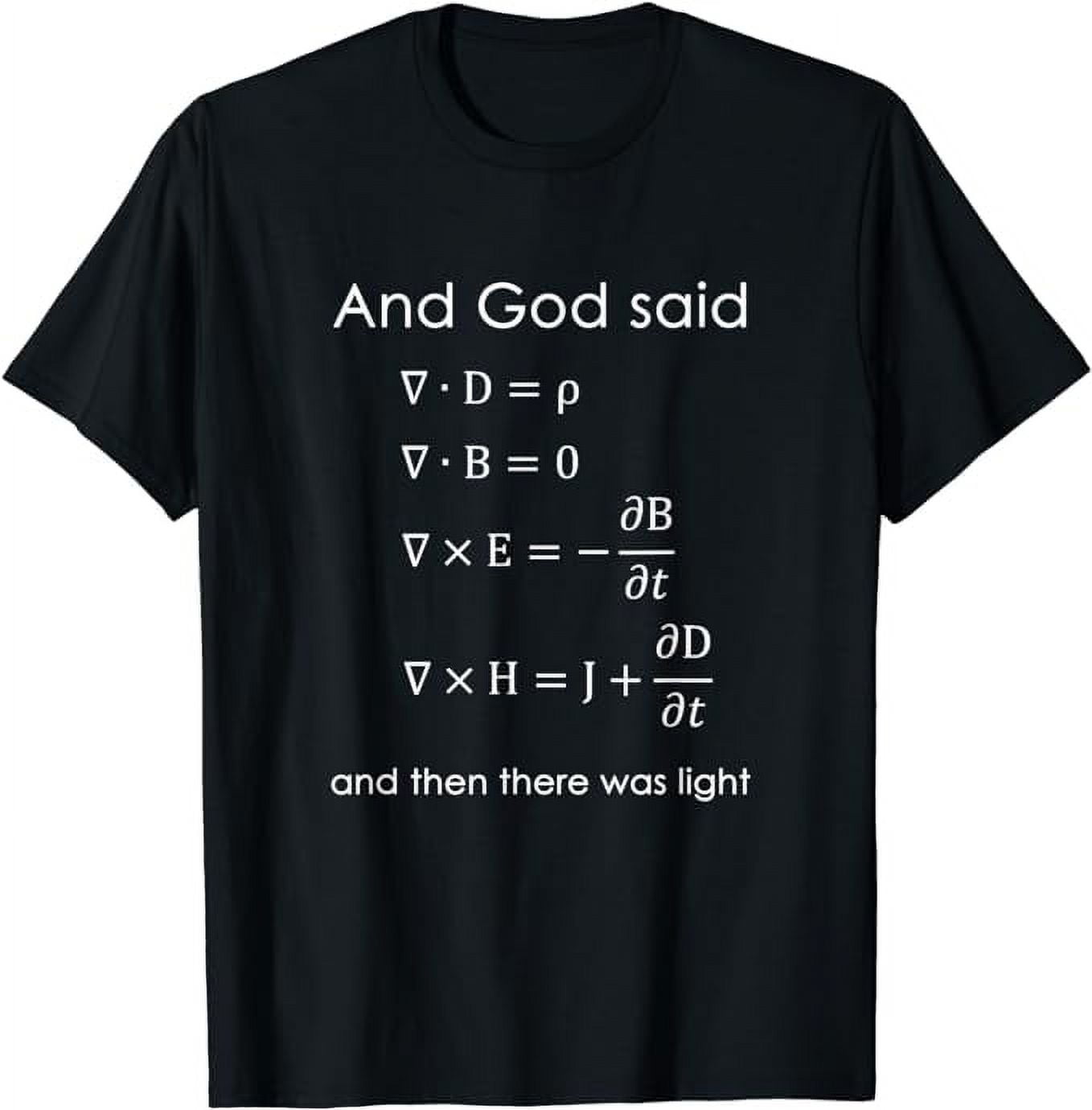 Maxwell's Equation Electrodynamics Physics Geek T-Shirt - Walmart.com