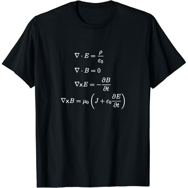 Maxwell's Equations Differential Science and Math T Shirts - Walmart.com
