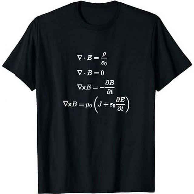 Maxwell's Equations Differential Science and Math T Shirts - Walmart.com