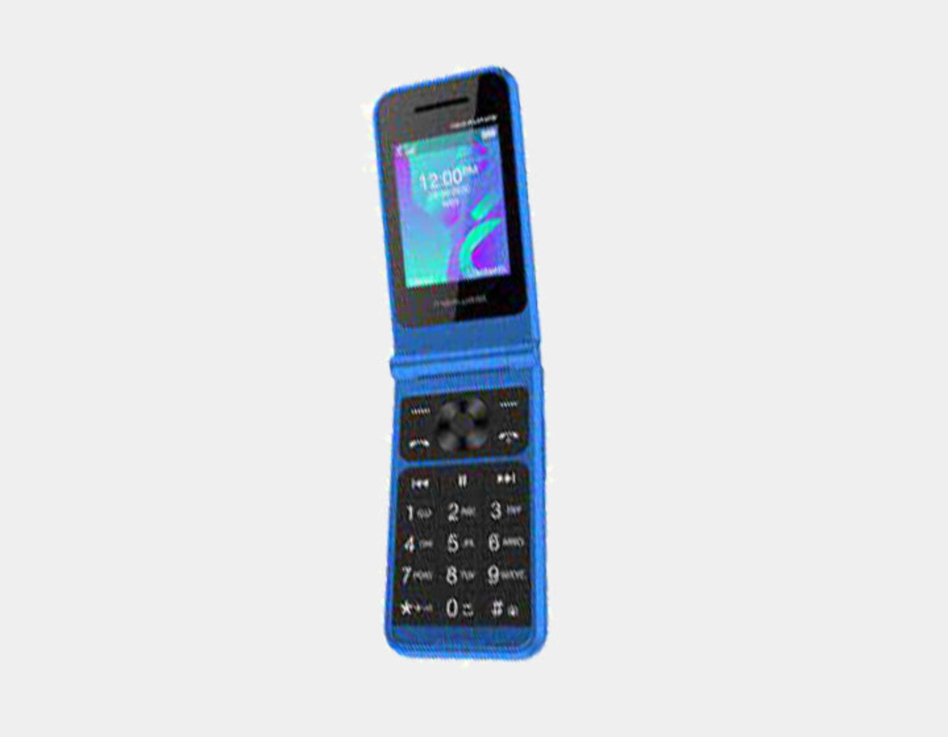 Maxwest Neo Flip Phone 4G LTE Volte 4G Dual Nano Sim GSM Unlocked Blue ...