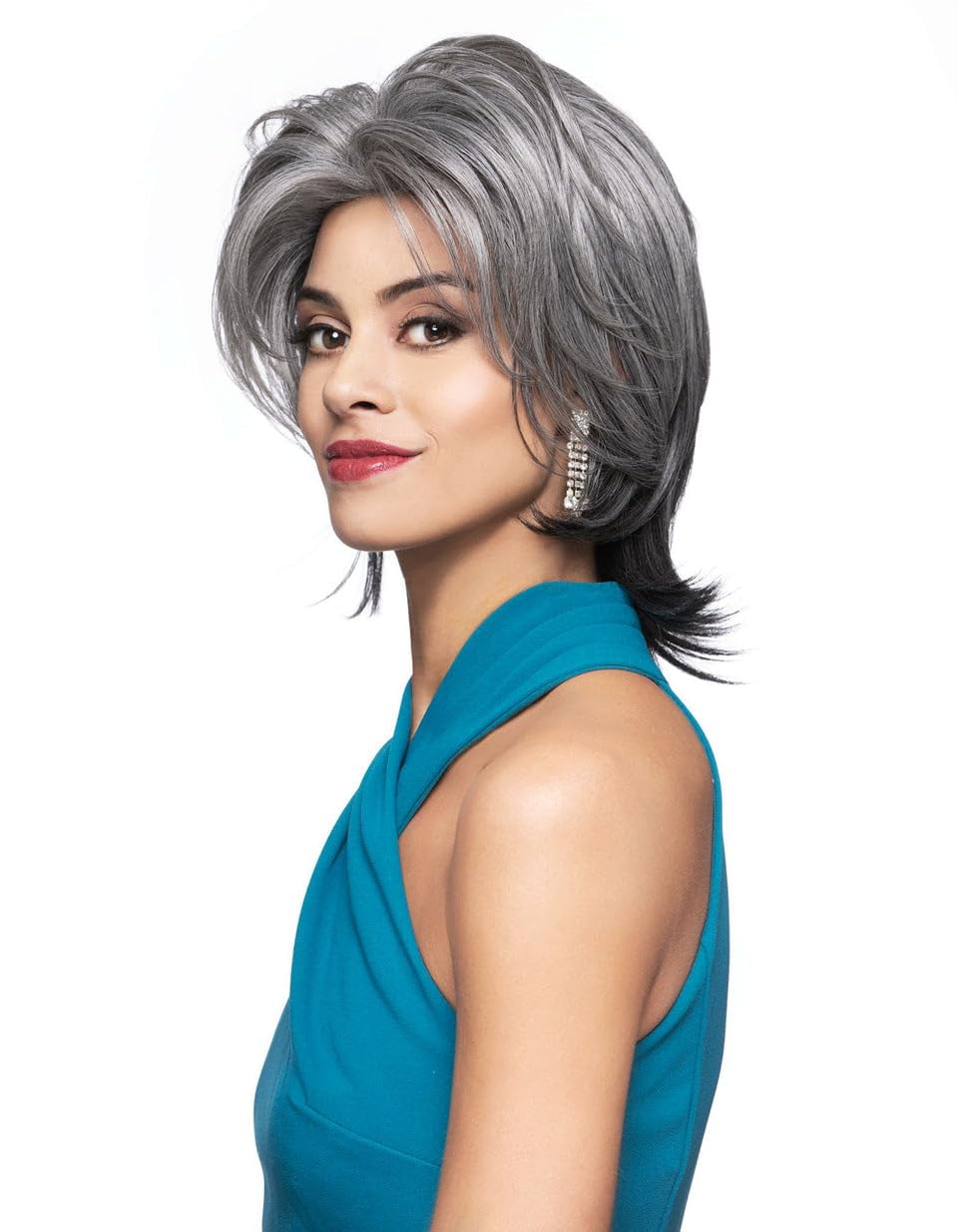 Maxwigs Aubrey Color 3T44 - 12" Shoulder Length Wavy Full Volume Fusion ...