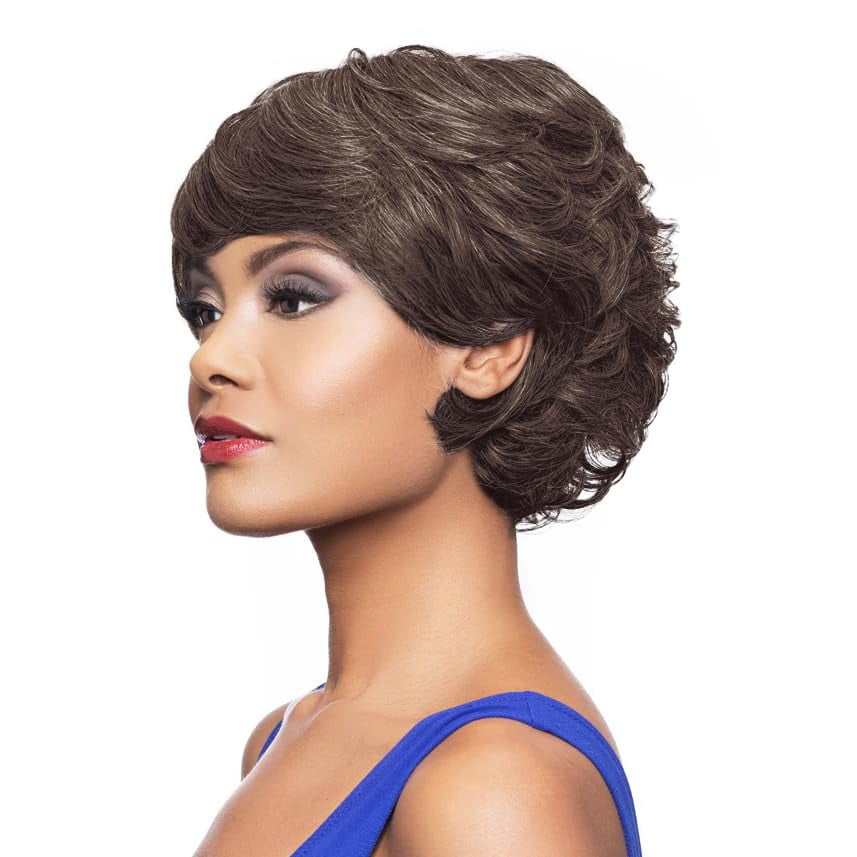 Maxwigs Maureen Color 4 - Short Wavy Shag Rear Volume Fusion Heat ...