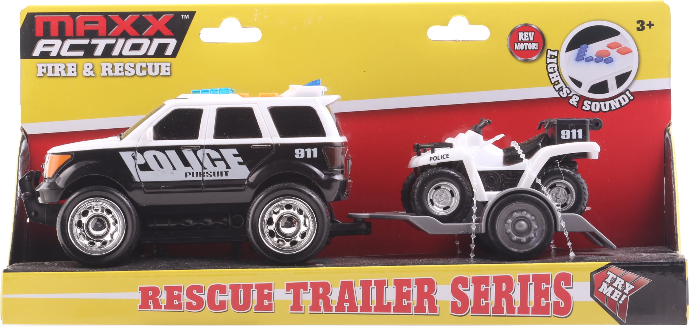 Maxx Action Fire & Rescue Rescue Trailer Series - Walmart.com